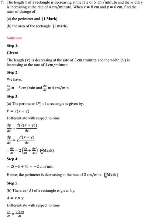 NCERT Solutions For Class 12 Maths Chapter 6 Application Of Derivatives