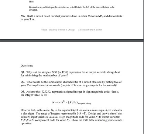 Solved Advanced Combinational Logic 2s Complement