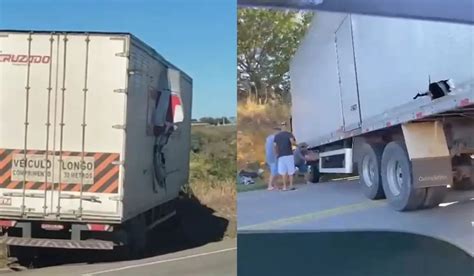 Acidente Entre Carretas Bloqueia A Br 116 No Sentido Salvador