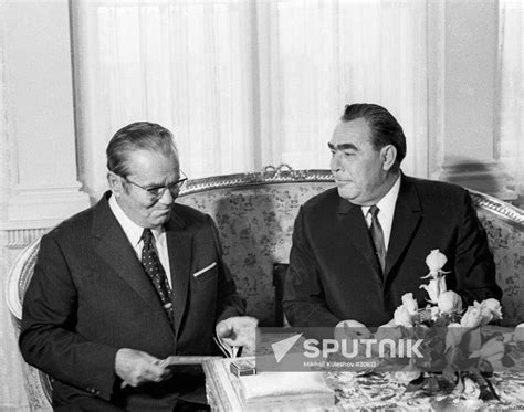BROZ TITO BREZHNEV YUGOSLAVIA Sputnik Mediabank