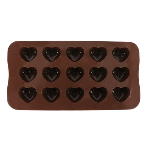 Chocolate Silicone Mould Heart Design Flexible Smoothly Easy Demoulding