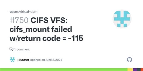 Cifs Vfs Cifsmount Failed Wreturn Code 115 · Issue 750 · Vdsm