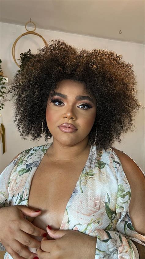 Plus Size Afro Model