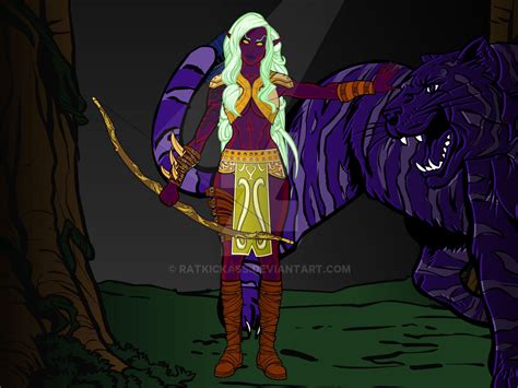 Elel Night Elf Rangerrakshiri Night Saber By Ratkickass On Deviantart