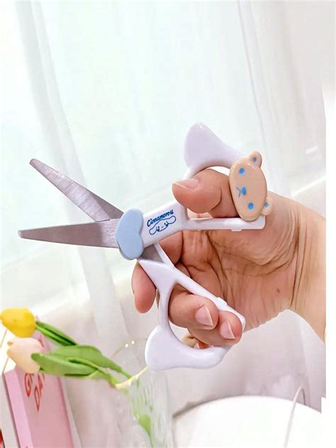 Sanrio Hello Kitty Kuromi Cinnamoroll Melody Hand Made Scissors Kitty Cat Kawaii Portable