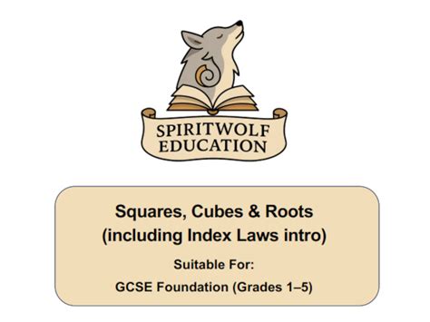 Squares Cubes And Roots Gcse Maths Foundation Teaching Resources