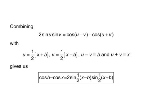 Two Trig Identities Ppt