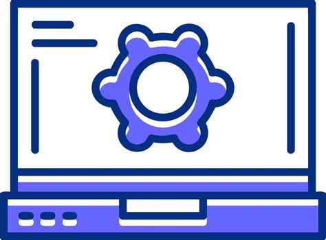 Gear Filled Slip Style Icon 53859847 Vector Art At Vecteezy