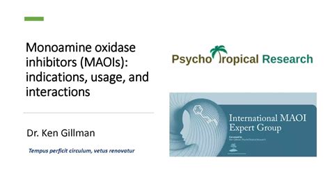 Monoamine Oxidase Inhibitors Indications Usage And Interactions Ranzcp