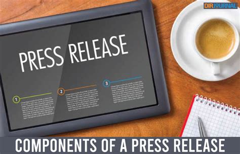Components Of A Press Release Dirjournal