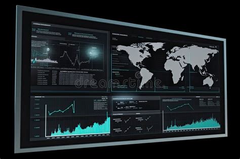 Big Datat Analysis Infographic On The Screen Generative Ai Stock