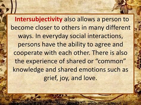 The Concept Of Intersubjectivity In Languagepptx