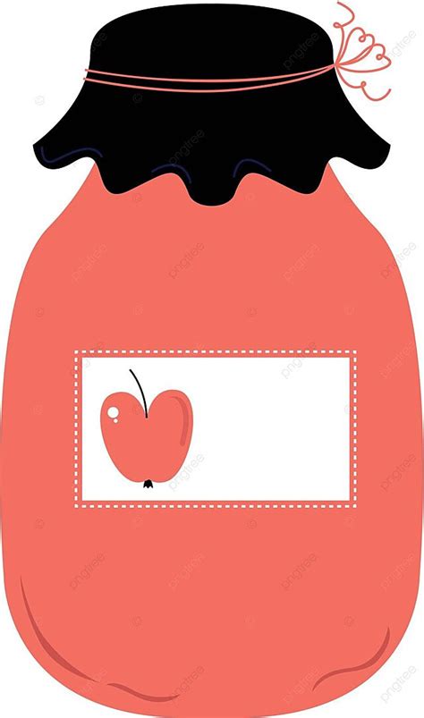 Creative Apple Jar Illustration For A Stylish Jam Jar Project Vector Creative Apple Jar Illustration For A Stylish Jam Jar Project Vector