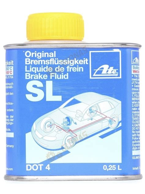 Тормозная жидкость Ate Brake Fluid SL Dot 4 0.25л 03.9901-5808.2 殺 ...