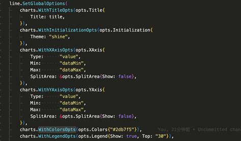 折线图中使用 SetGlobalOptions WithColorsOpts 无效 Issue go echarts go echarts GitHub