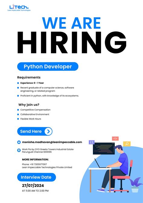 Lean Impeccable Tech On Linkedin Hiring Pythondeveloper