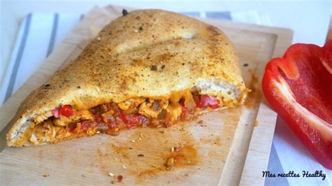 Fougasse au poulet et poivron à la tomate Recette facile