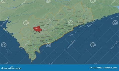 Assam Map Political And Administrative Map Of Assam With Districts Name Showing International