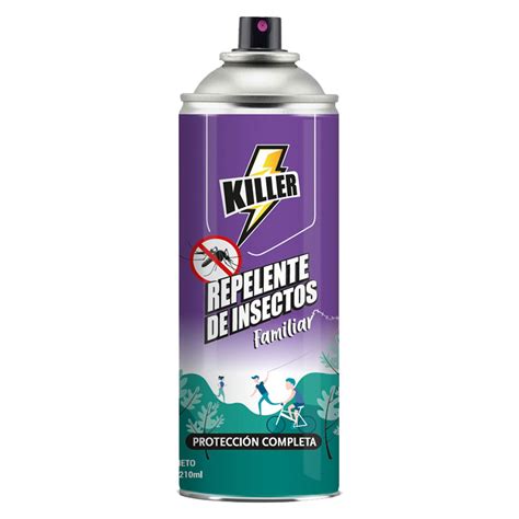 Killer Repelente De Mosquitos Protección Segura Hasta 10 Horas 210ml Killer Fulminante