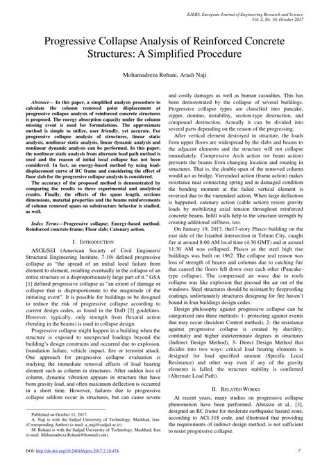 Pdf Progressive Collapse Analysis Of Reinforced Concrete Structures A Simplified Procedure