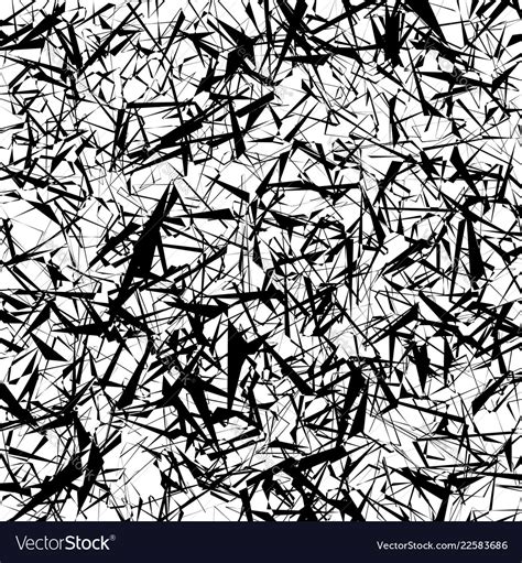 Abstract Texture With Random Chaotic Lines Vector Image