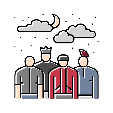 Symbolism Goth Subculture Color Icon Illustration 52845803 Vector Art