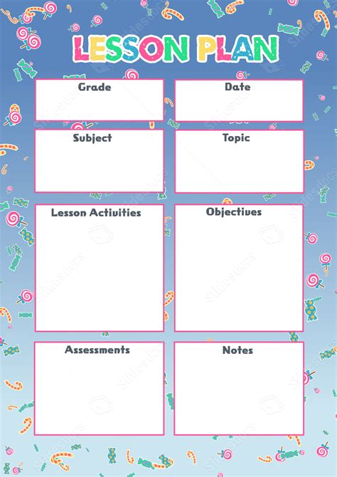 Colorful Plan Table Checklists School Printable Simple Editable Word