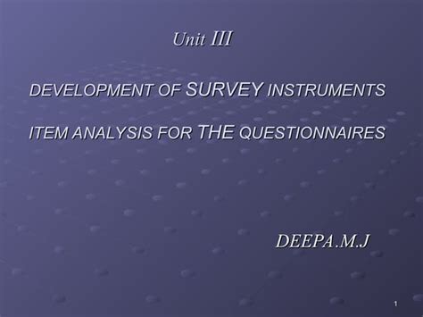 Data Collection Survey Instruments And Methods Of Questionnaire Ppt