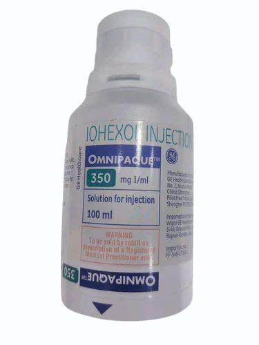 350 Mg 100 Ml Omnipaque Injection At ₹ 1150bottle Pharmaceutical