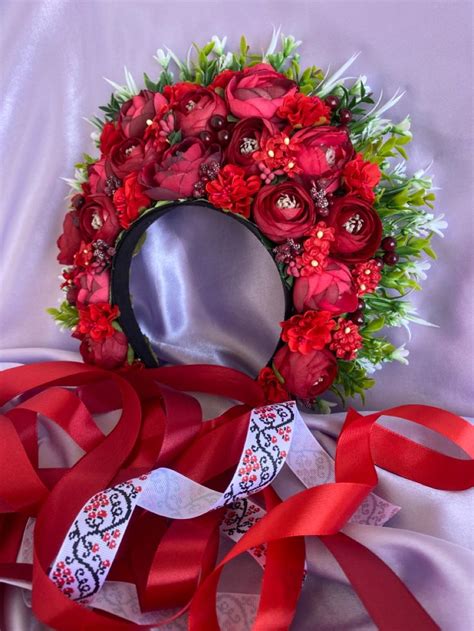 Вінок український Headpiece Diy Flower Head Wreaths Diy Projects To Try