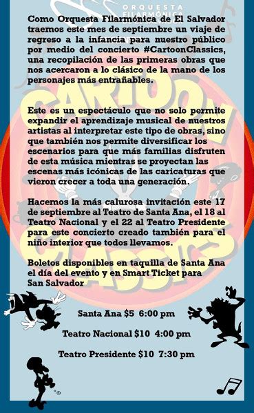 La Música De Las Caricaturas Clásicas Llegará A Santa Ana Y San
