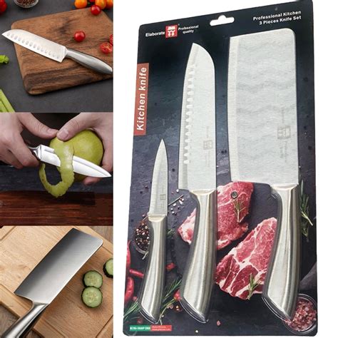 Faca Profissional Inox Para Churrasco Cozinha Artesanal Japonesa Shopee Brasil