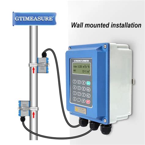 Liquid Flowmeter Water Meter Measurement 4 20ma Ultrasonic Flow Meter