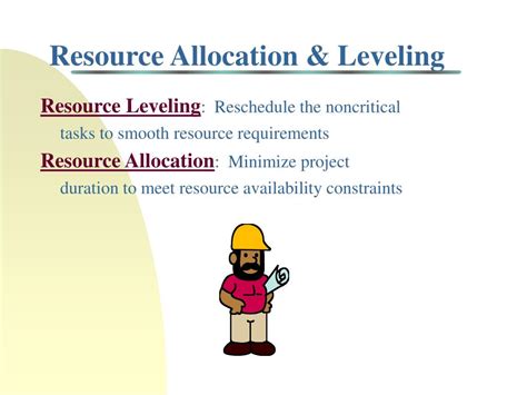 Ppt Resource Allocation And Leveling Powerpoint Presentation Free