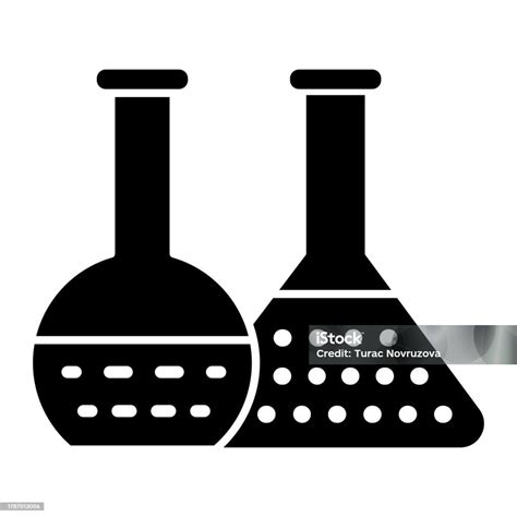 플라스크 분석 솔리드 아이콘 의료 테스트 개념 흰색 배경에 실험실 유리 기호 글리프 스타일 모바일 개념 웹 디자인의 시험관 아이콘 벡터 그래픽 건강관리와 의술에 대한 스톡