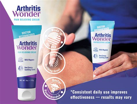Arthritis Wonder Pain Relief Cream 4 Oz Arthritis Pain Relief Cream
