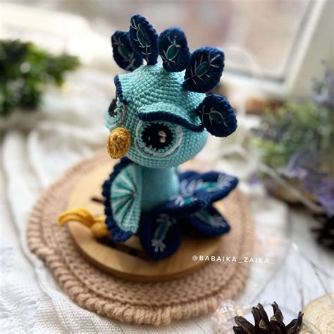 Peacock Crochet Pattern Printable Pdf Amigurumi Today Shop