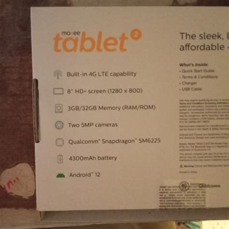 Tablets And Accessories Tmobilemetropcs Moxee Tablet 2end Poshmark