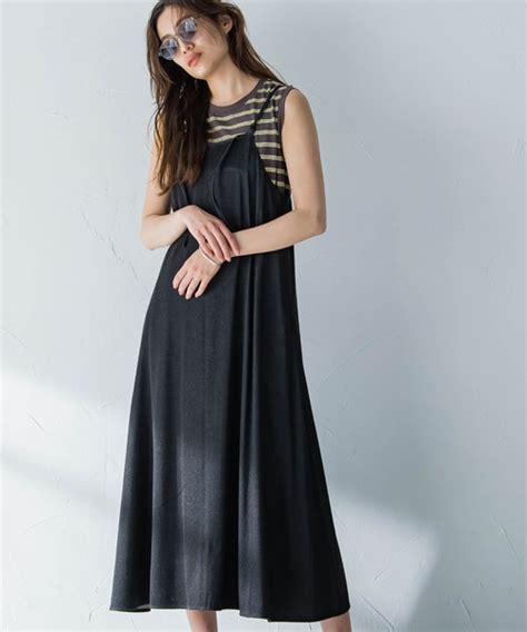 Socolla（ソコラ）の「【socolla】【web別注】デニムキャミソールワンピース（ワンピース）」 Wear
