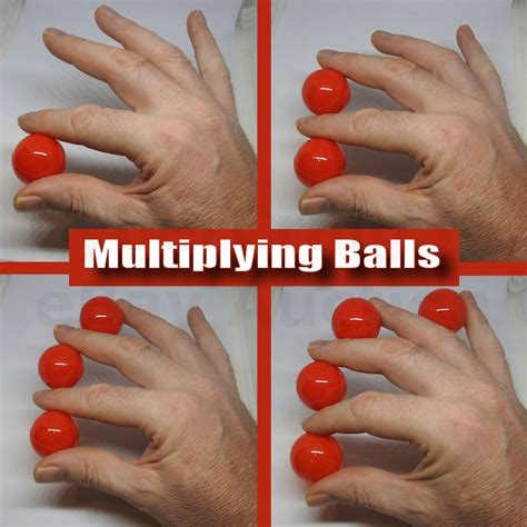 Multiplying Balls Classic Manipulating Stage Magic Trick Red Vanish
