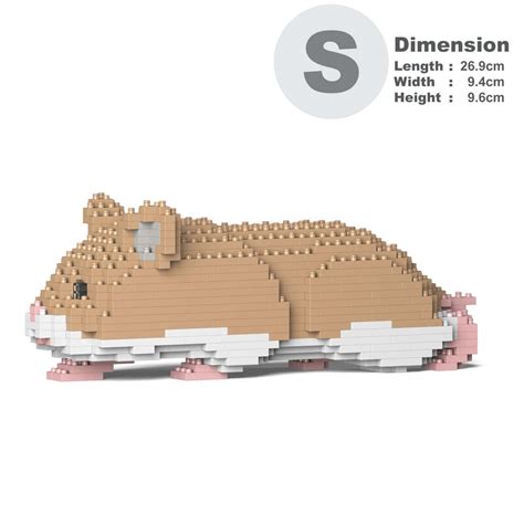Hamster Sculptures Jekca Lego Brick Diy Kit Building Toy Complete