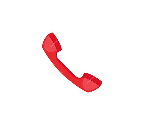 電話受信機ベクトル分離アイコン。絵文字イラスト。古い電話ベクトル絵文字 プレミアムベクター