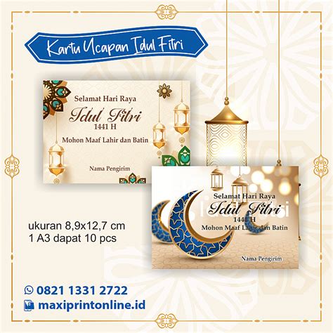 Cetak Kartu Ucapan Kartu Ucapan Idul Fitri Kartu Ucapan Idul Fitri