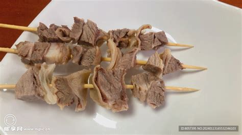 牛腩串牛杂摄影图 食物原料 餐饮美食 摄影图库 昵图网