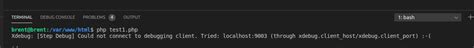 php and yii with xdebug