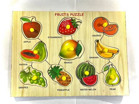 Wooden Fruit Puzzle At Rs 45piece Wooden Puzzle In Saharanpur Id