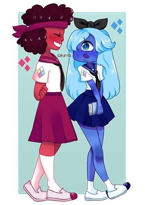 Ruby And Sapphire By Sakur Ta On DeviantArt