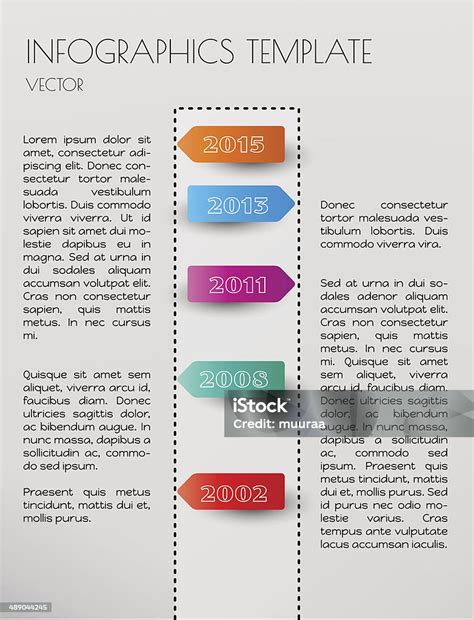 White Infographic Timeline Stock Illustration Download Image Now