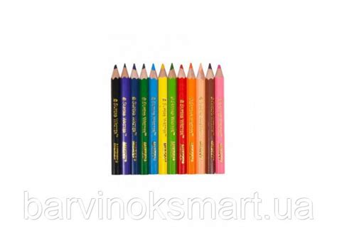 Купить Карандаши цветные Marco Superb Writer 12 цветов короткие, цена ...