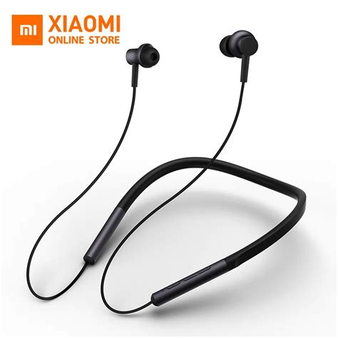 Original Xiaomi Mi Bluetooth Neckband Earphones Wireless Apt X Hybrid Dual Cell With Mic For